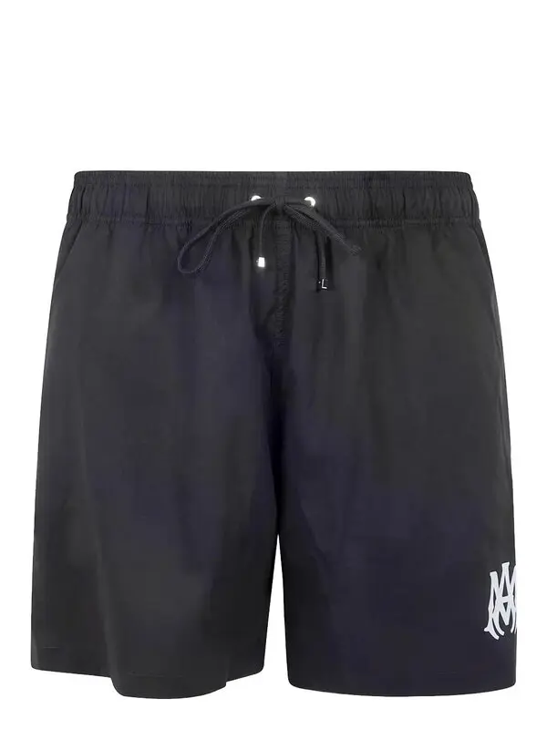 Amiri Logo Swim Shorts - Black