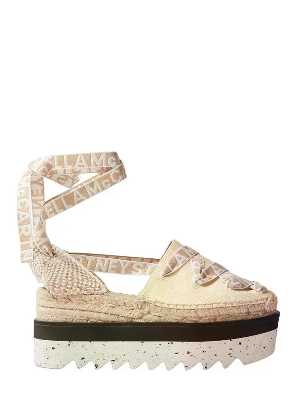 Stella McCartney 80mm Platform Espadrille - Neutrals