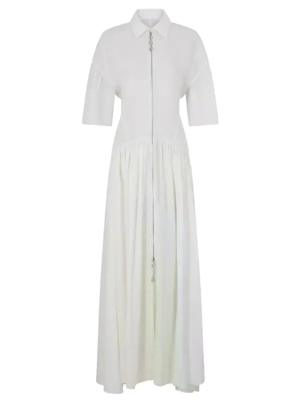 Rabanne Zip-fastening Maxi Dress - White