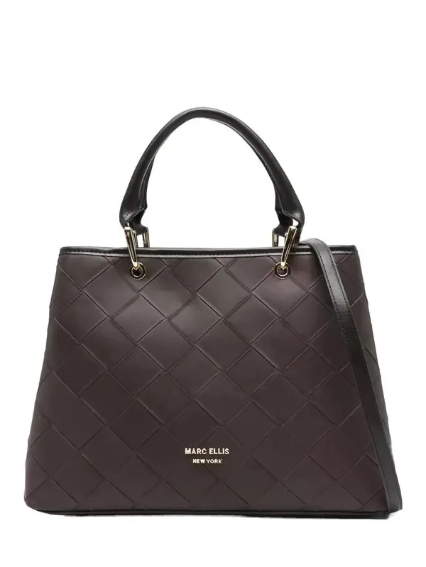 MARC ELLIS Quilted Tote Bag - Brown