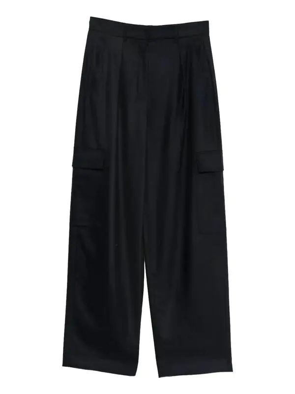 Max Mara Pleated Front Trousers - Black