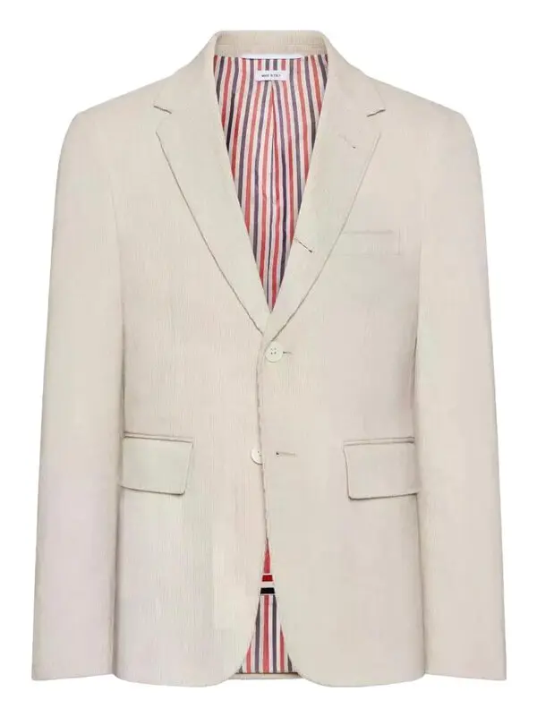 Thom Browne Narrow Wale Corduroy Sport Coat - White