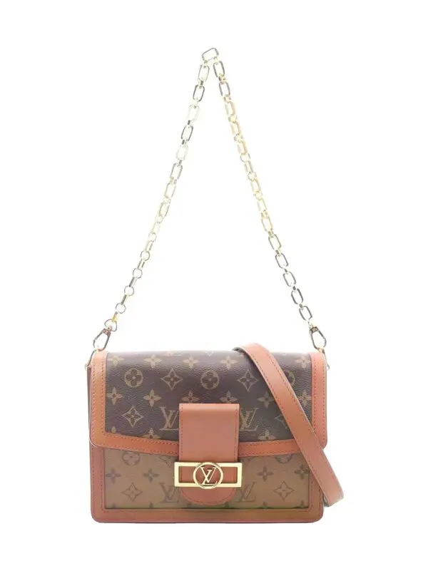 LOUIS VUITTON 2020 Monogram Reverse Dauphine Satchel - Brown