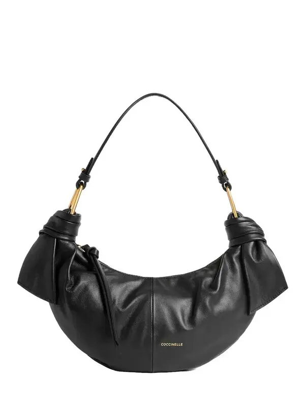 COCCINELLE Furoshiki Small Shoulder Bag - Black