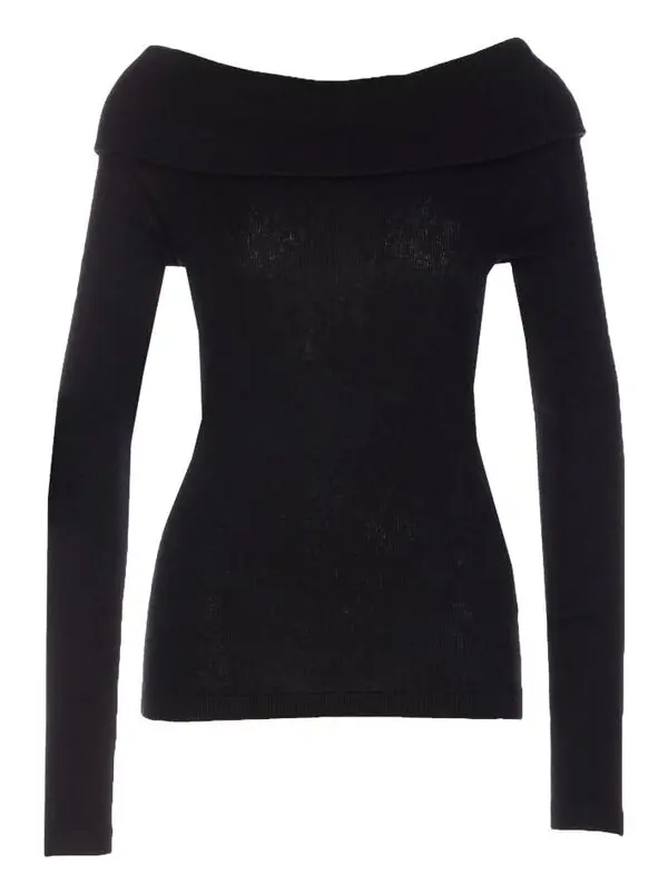 LISA YANG Claudina Top - Black