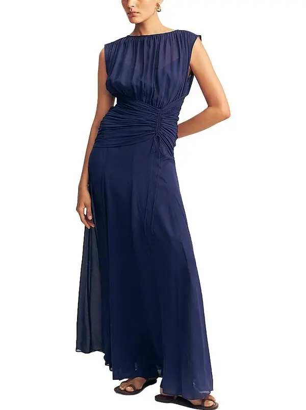 Shona Joy Romy High Neck Maxi Dress - Midnight