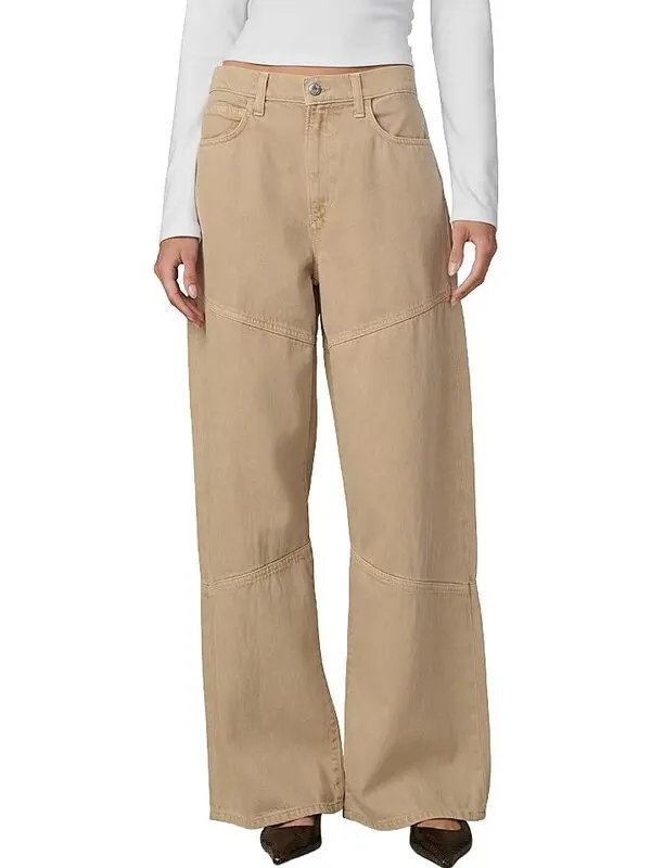 Joe's Jeans The Harlowe Seamed Wide Leg Jeans - Tigers Eye