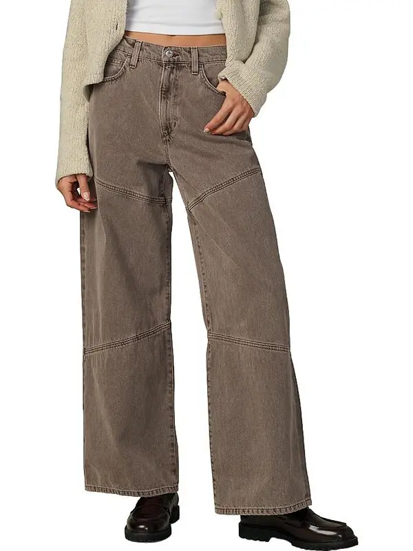 Joe's Jeans The Harlowe Seamed Wide Leg Jeans - Tiramisu