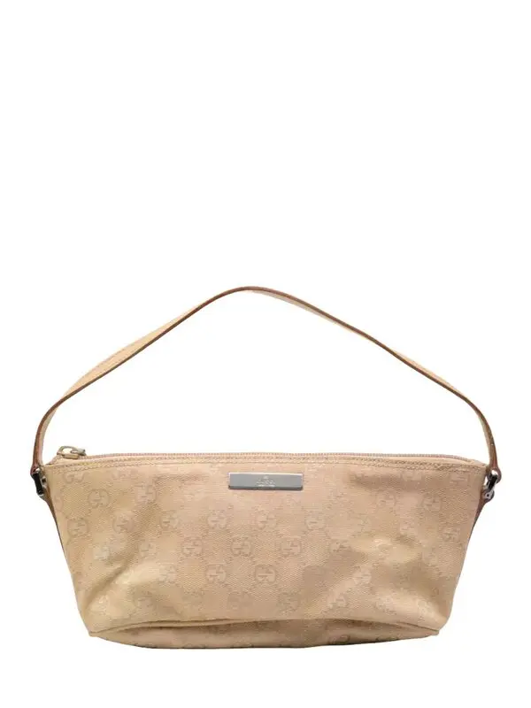 Gucci Gg Canvas Boat Shoulder Bag - Brown
