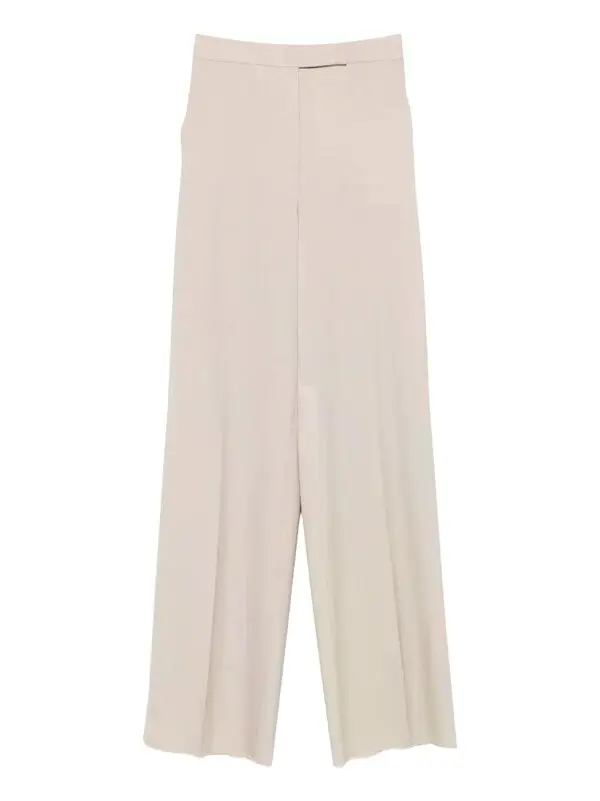 Max Mara Palazzo Wool Trousers - Neutrals