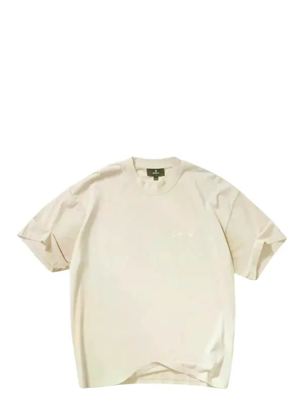 REPRESENT Script Logo-embroidered T-shirt - Neutrals