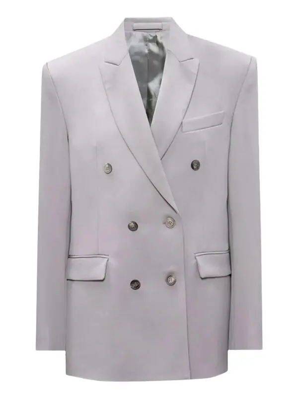 Wardrobe.NYC Double-breasted Blazer - Grey