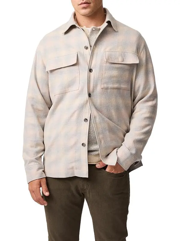 Rodd & Gunn Grey Town Button Front Overshirt - Ash