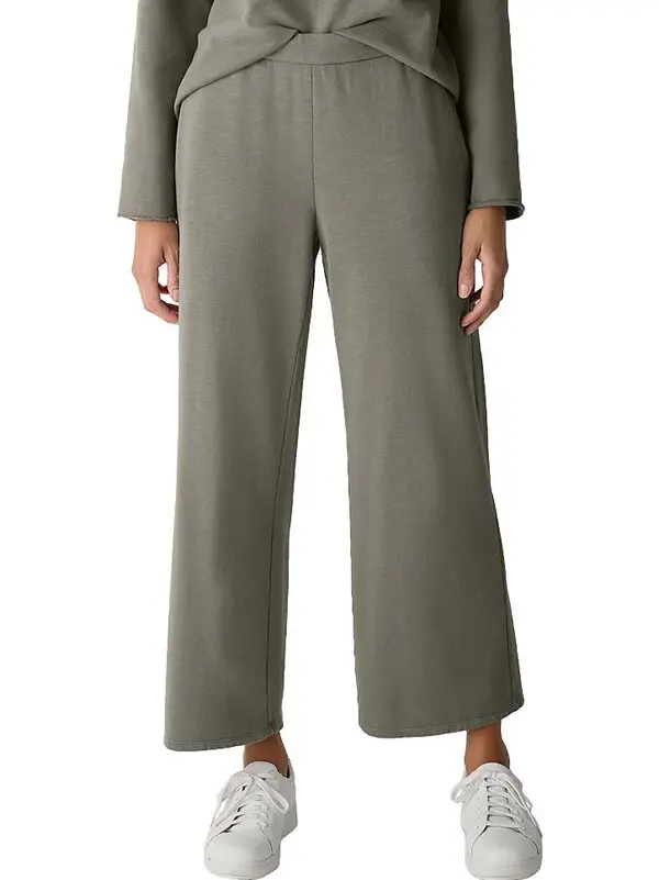 Eileen Fisher Wide Ankle Pants - Bay Leaf