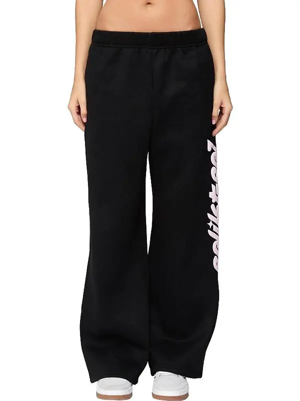 EDIKTED Star Sweatpants - Black