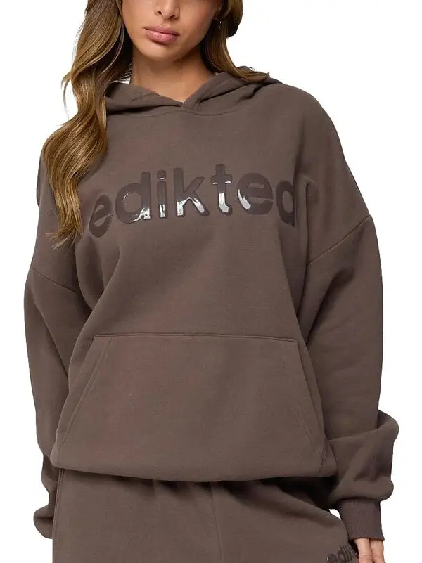EDIKTED Hoodie - Brown