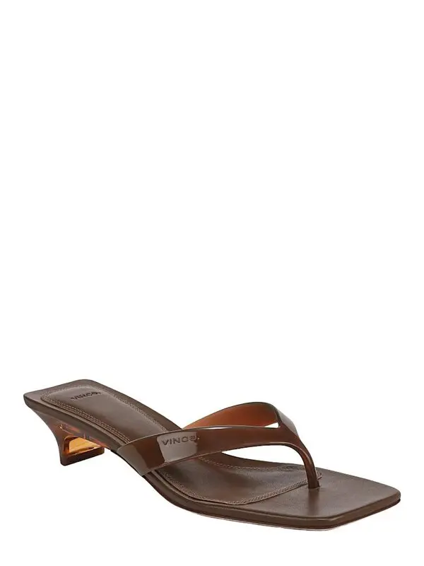 Vince San Juan Jelly Thong Sandals - Saddle