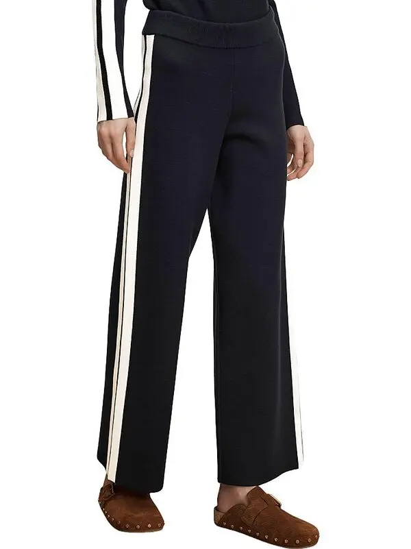 Veronica Beard Jenkins Knit Pants - Navy