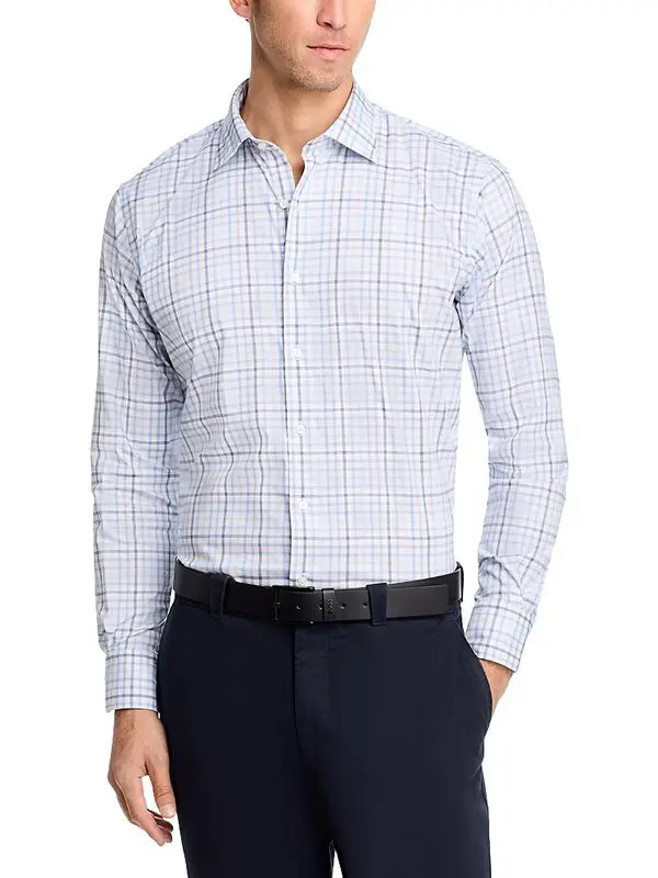 Peter Millar Simon Crown Lite Cotton Stretch Sport Shirt - Cottage Blue