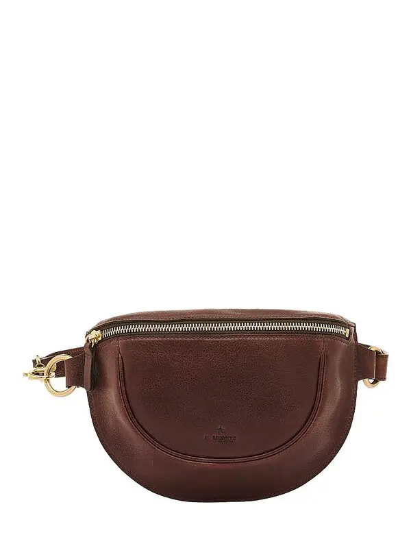 Il Bisonte Oliveta Leather Belt Bag - Coffee