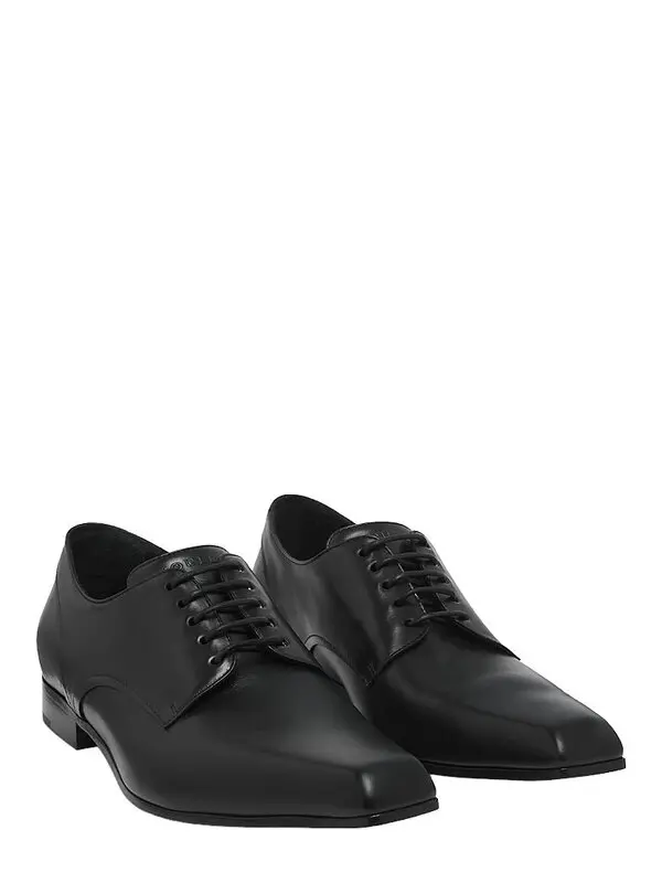 Alexander McQueen Leather Lace-up Shoes - Black