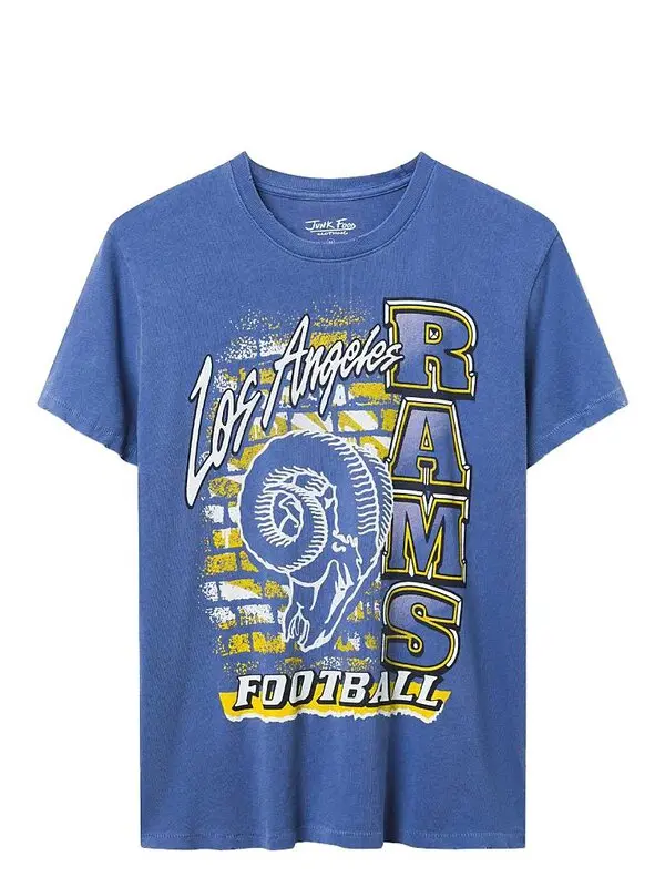 Junk Food Clothing Nfl Los Angeles Rams Vintage Tee - Liberty