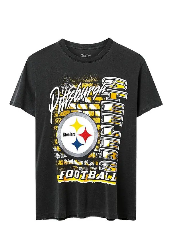 Junk Food Clothing Nfl Pittsburgh Steelers Vintage T-shirt - Black