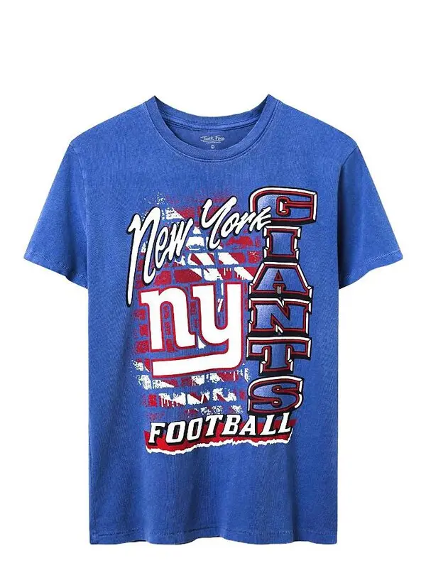 Junk Food Clothing Nfl New York Giants Brick Vintage Tee - Liberty