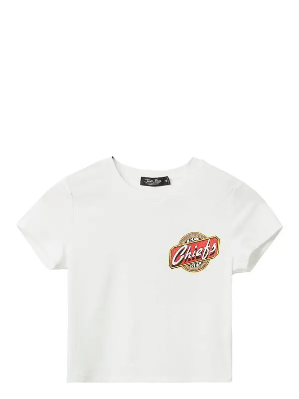 Junk Food Clothing Nfl Kansas City Chiefs Baby Tee - Vintage White