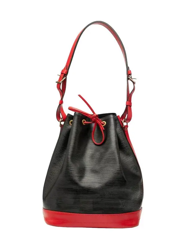LOUIS VUITTON 1996 Epi Bicolor Noe Gm Bucket Bag - Black
