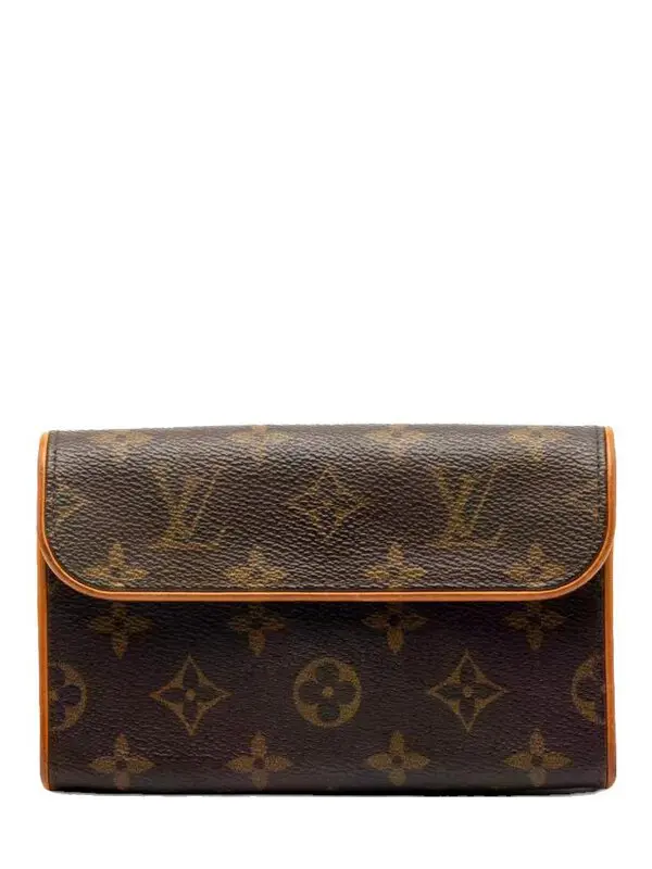 LOUIS VUITTON 2002 Monogram Pochette Florentine Belt Bag - Brown