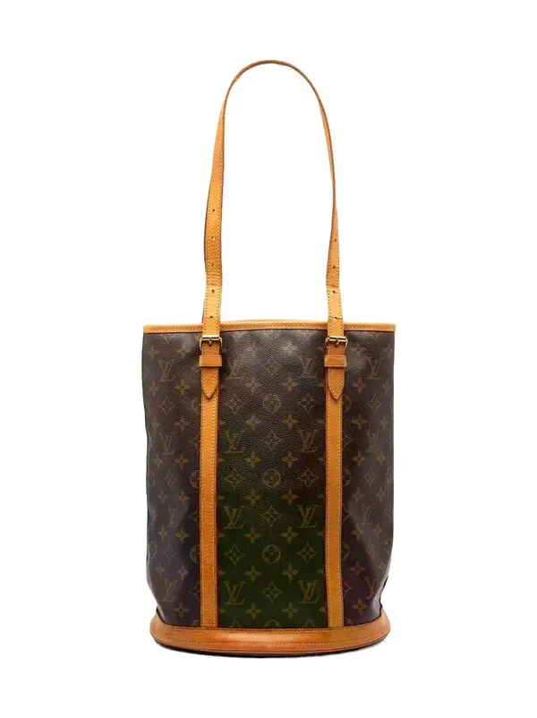 LOUIS VUITTON 2015 Monogram Gm Bucket Bag - Brown