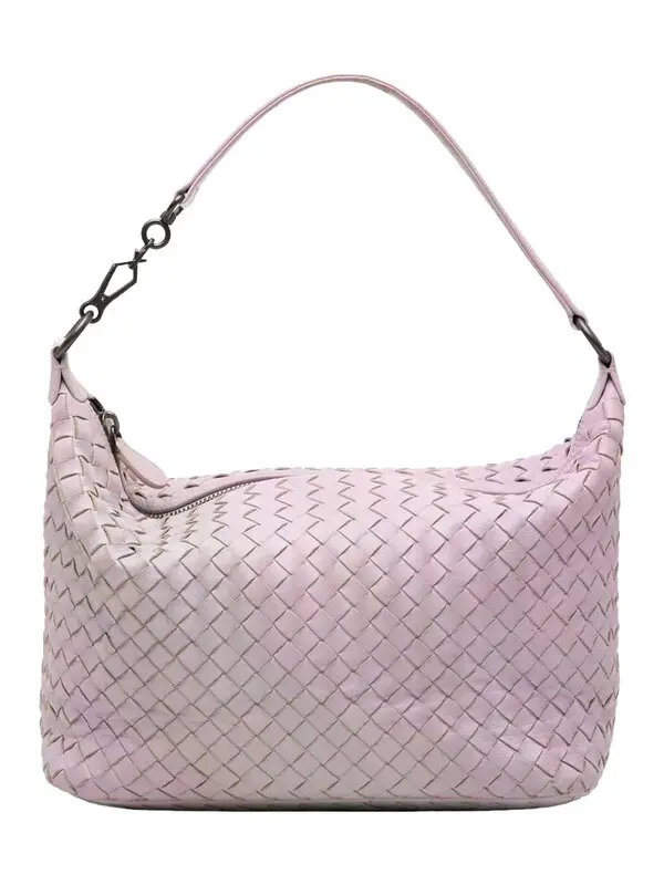 Bottega Veneta Nappa Intrecciato Shoulder Bag - Purple