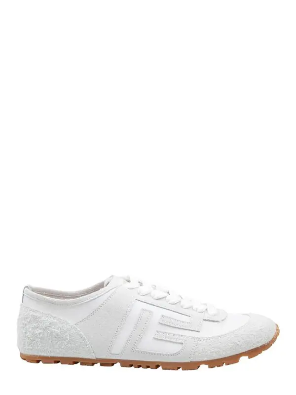 Balmain Leather Racer 45 Sneakers - White