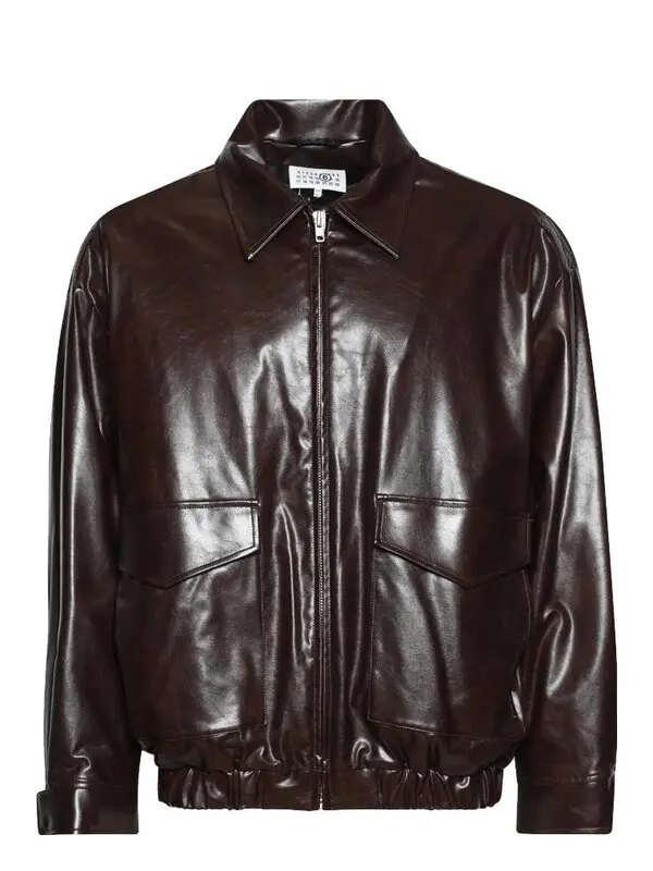 MAISON MARGIELA Viscose Sport Jacket - Burgundy