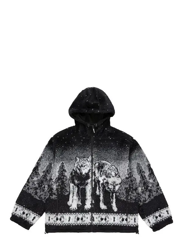 Supreme B.b. Simon Reversible Hooded Fleece Jacket - Black