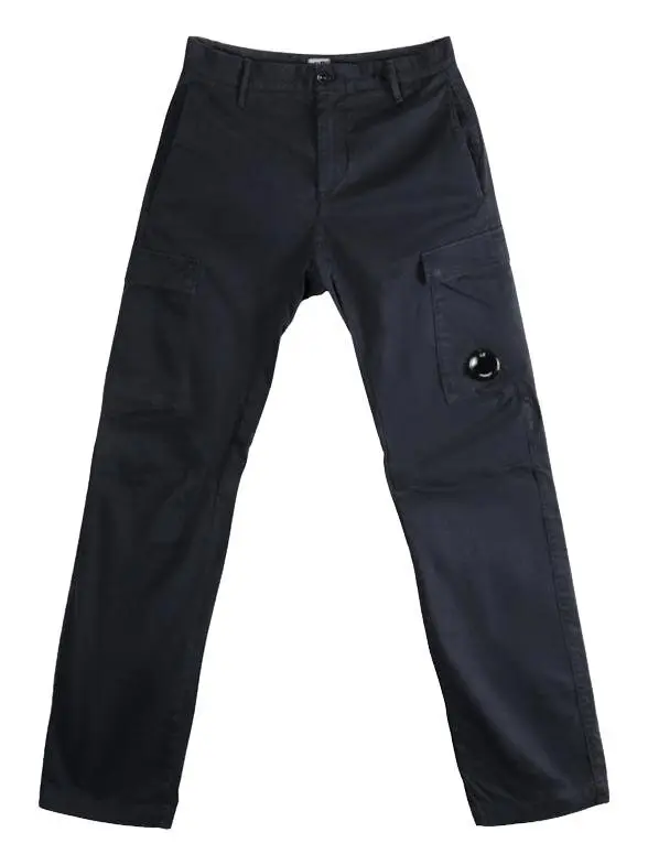 C.P. COMPANY Satin Cargo Pants - Total Eclipse