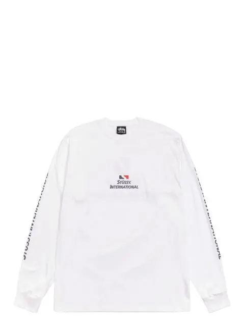 StÜssy International Long Sleeve Tee Shirt - White