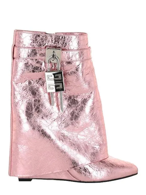Givenchy Shark Lock Ankle Boots - Pink