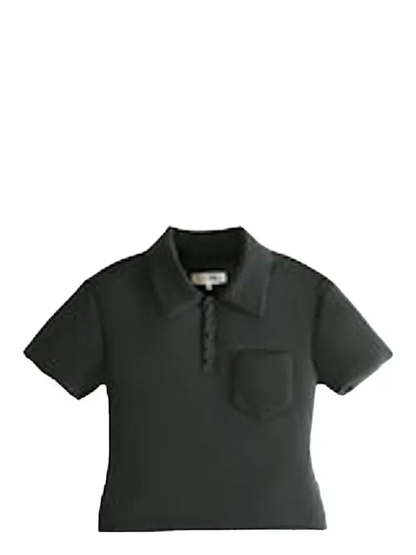 MAISON MARGIELA Padded Polo Shirt - Black
