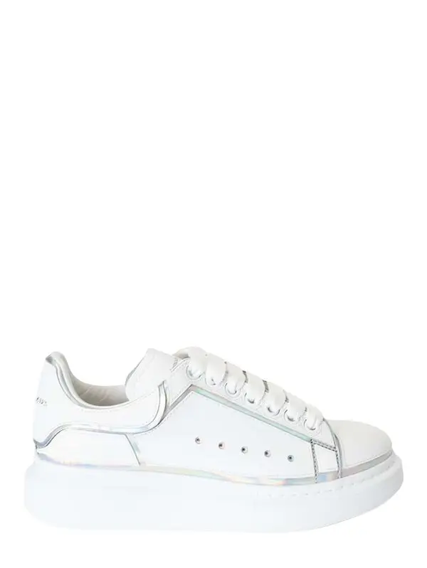 Alexander McQueen Oversized Sneakers - White/silver Holo