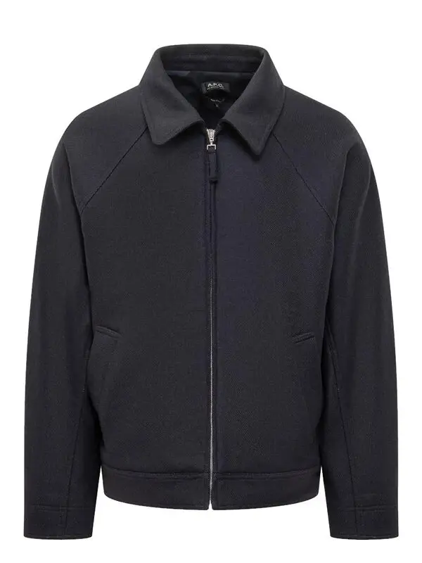 A.p.c. Jacket With Zip Closure - Blue
