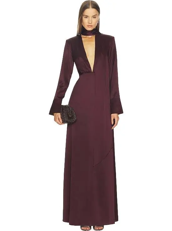 SRG Irina Maxi Dress - Wine