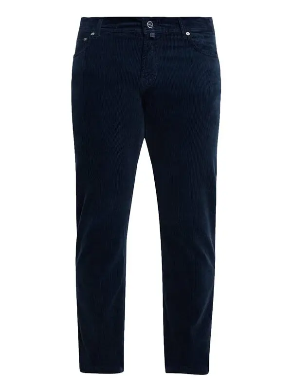 Kiton Corduroy Five-pocket Pants - Navy