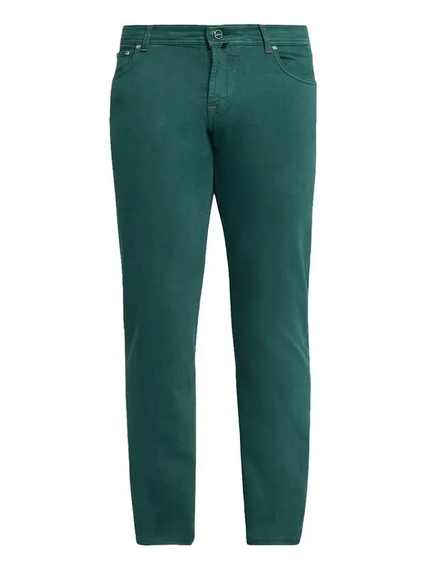 Kiton Kurabo Slim Stretch Five-pocket Pants - Dk Grn