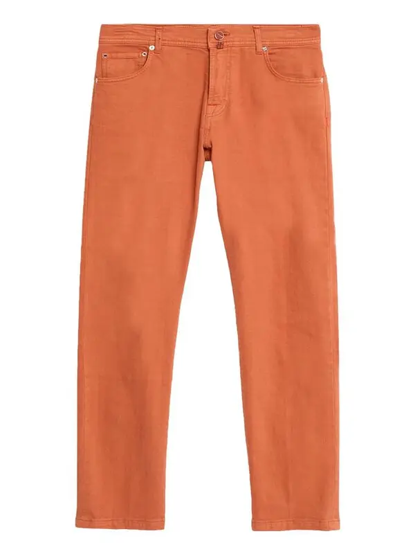 Kiton Kurabo Slim Stretch Five-pocket Pants - Orange