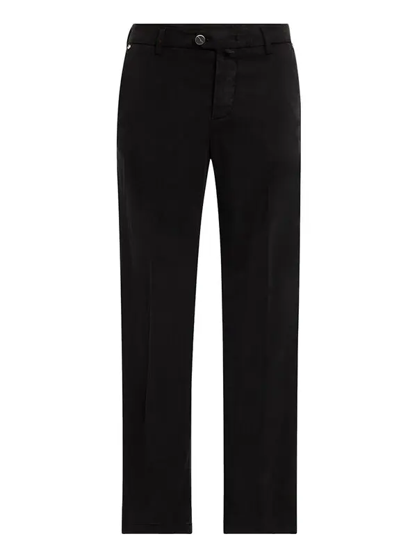 Kiton Elastic Waistband Straight Fit Pants - Blk