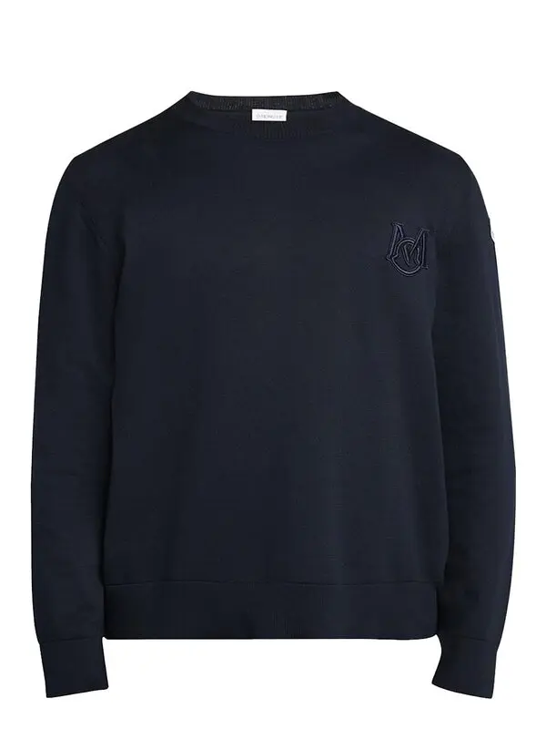 Moncler Logo Crewneck Sweater - Navy