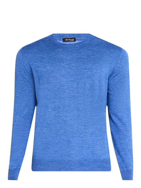 Kiton Cashmere-blend Crewneck Sweater - Blu