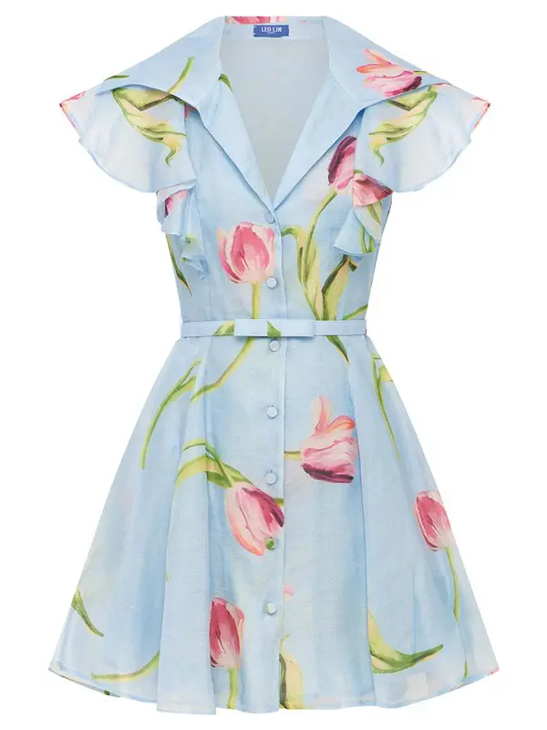 LEO LIN Isla Mini Dress - Floral